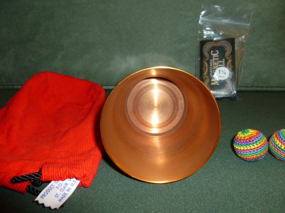 Don Alan Jumbo Chop Cup Magic Trick Encore Magic Mark Burger Rings-N ...