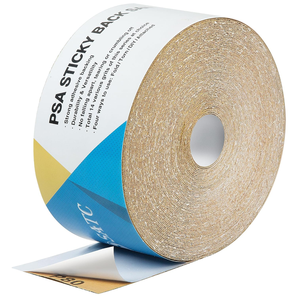 Roll Sticky Back 40-1000 Grit Sandpaper Roll 2-3/4" Width Sanding ...
