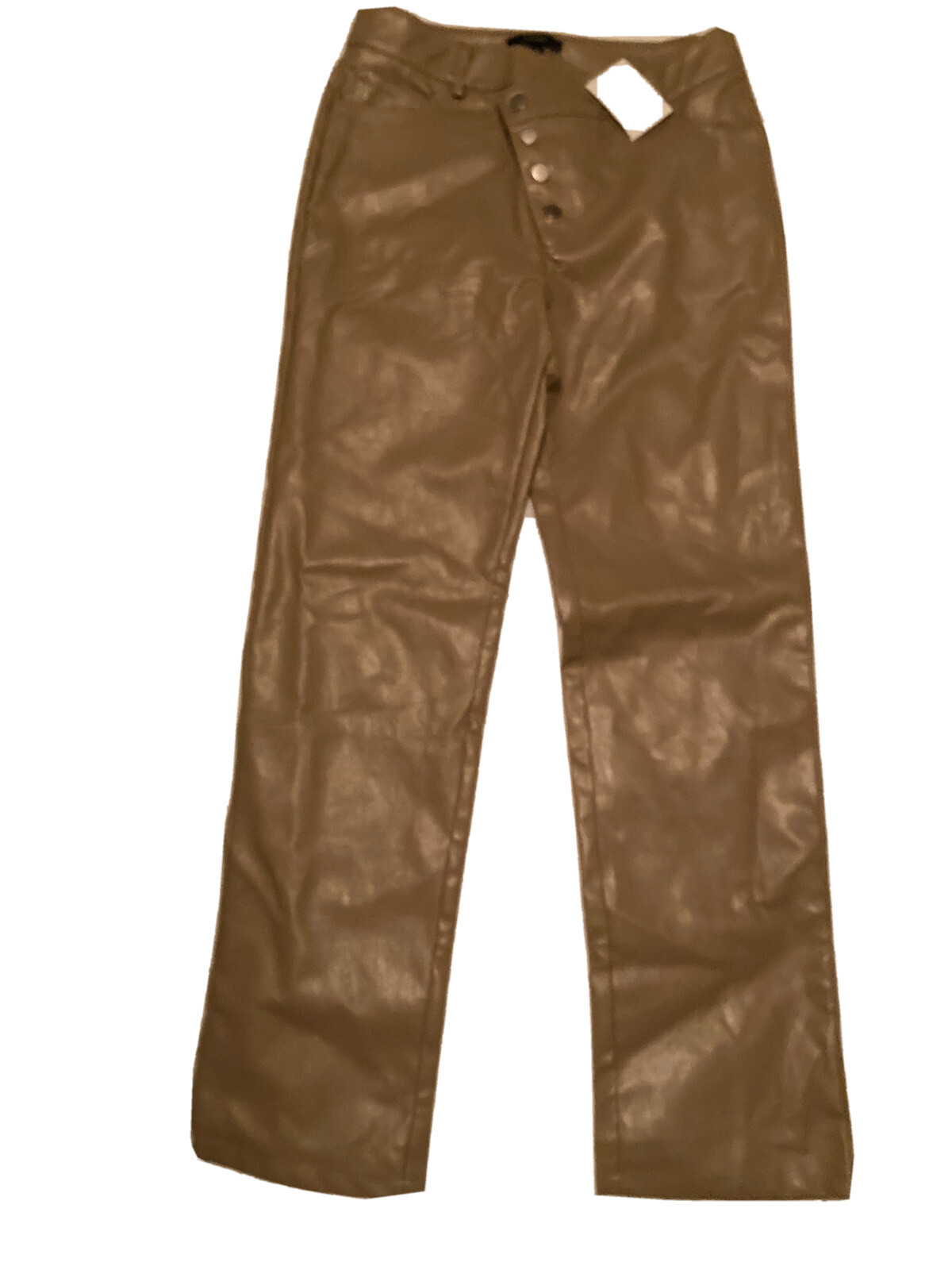 Forever 21Faux Leather Flare Leg Trouser Pants Plus Size L camel Vegan ...