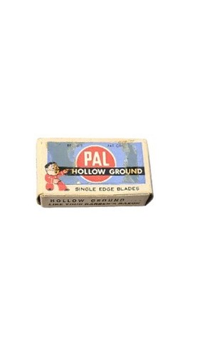 1950's Pal Gold Thin Hollow Ground Razor Blades 4PK NOS | eBay