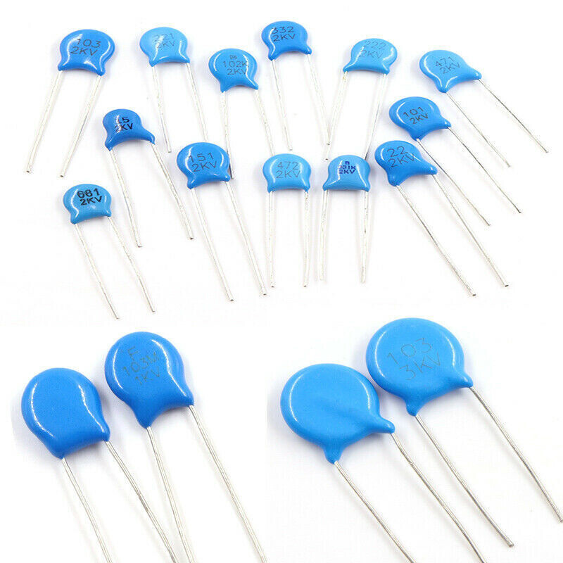 High Voltage Disc Ceramic Capacitors 5pF to 100nF 1KV to 30KV available ...