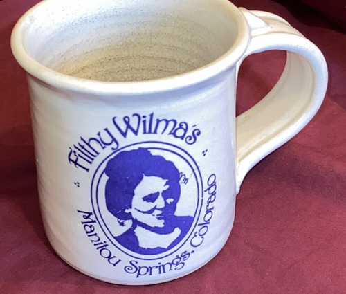 Rare FILTHY WILMA'S MUG Manitou Springs Colorado ART POTTERY Coffee ...