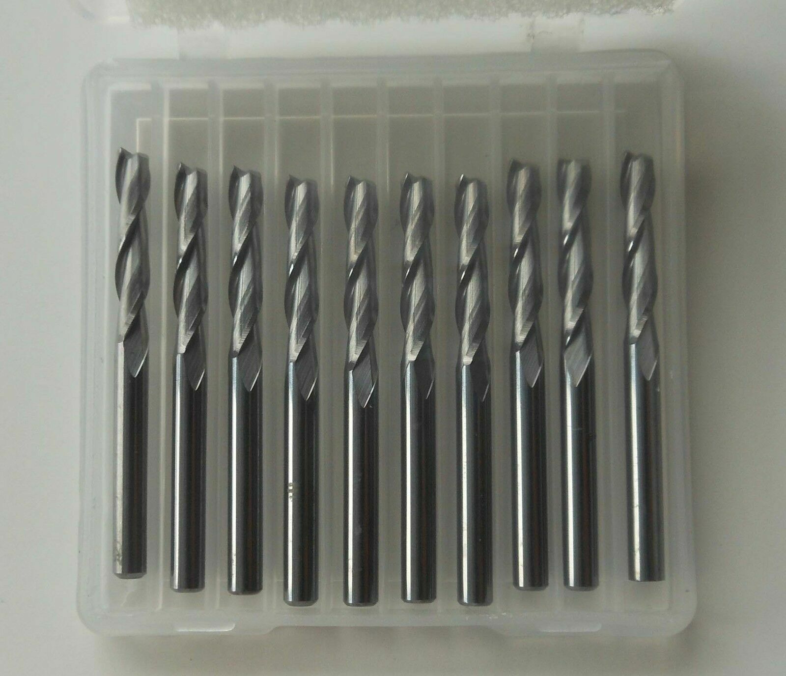 NEW 10pcs 3.175mm 1/8" 2 Flute Carbite spiral End Mill Cutter CNC Bit ...