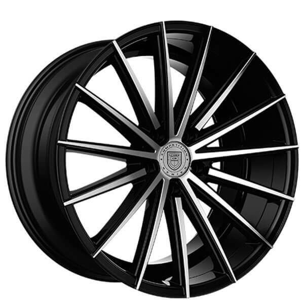 (4) 22" Lexani Wheels Pegasus Black Machined Rims (B44) | eBay