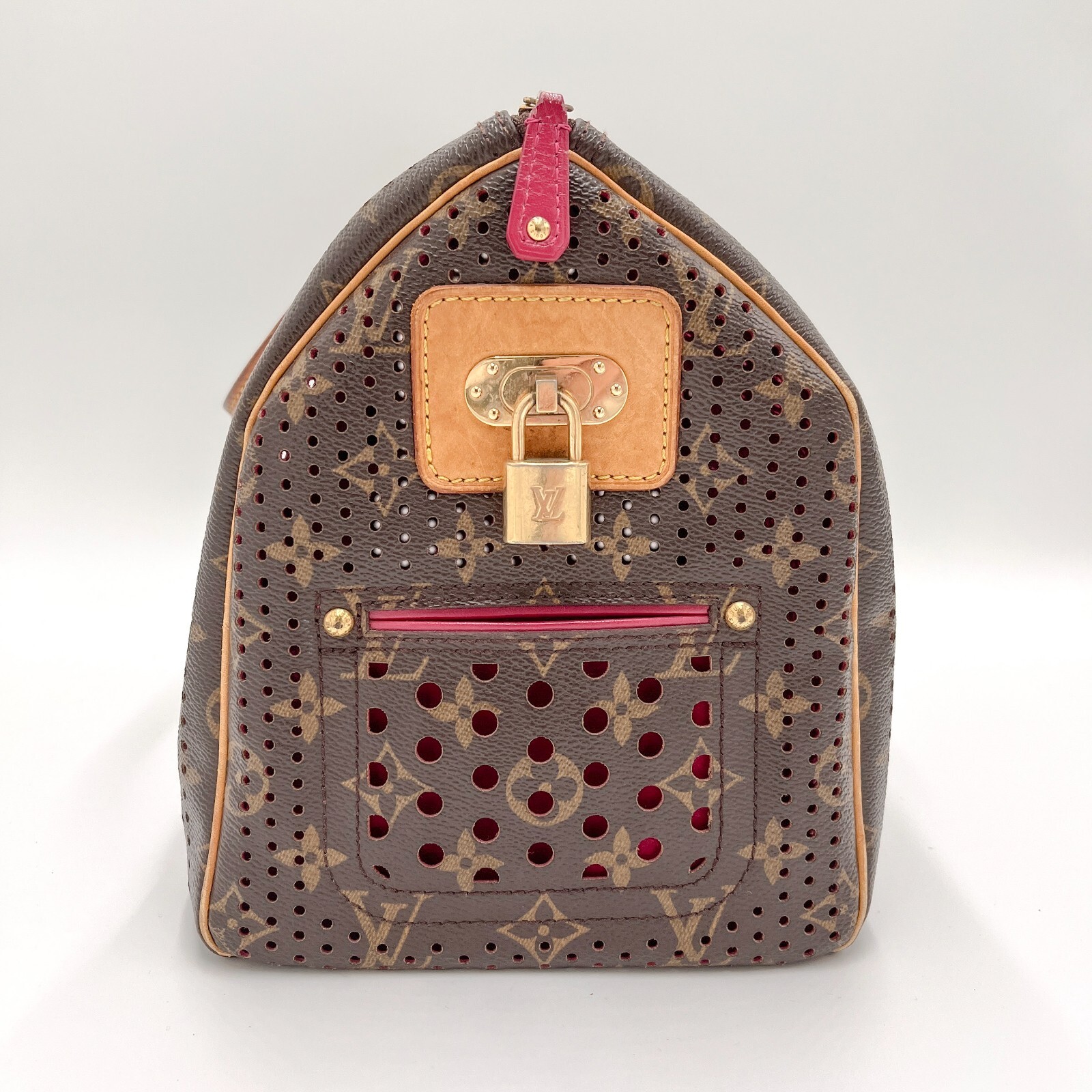 Louis Vuitton Monogram Perfo Speedy 30 M95180 Hand Bag Fuchsia LV 【A ...