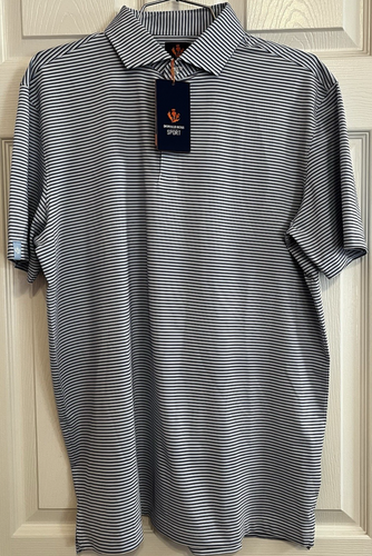 Donald Ross "Sport" Golf Polo Shirt, Medium, Navy/Harbor/White, Pin ...
