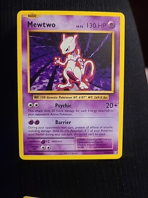 Pokémon TCG - Mewtwo Lv. 53 - 51/108 - Rare - XY: Evolutions [Near Mint ...