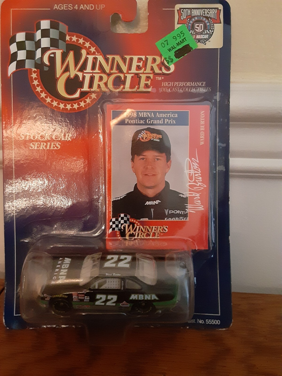 1998 Winners Circle NASCAR Ward Burton #22 MBNA 1:64 Pontiac Grand Prix ...
