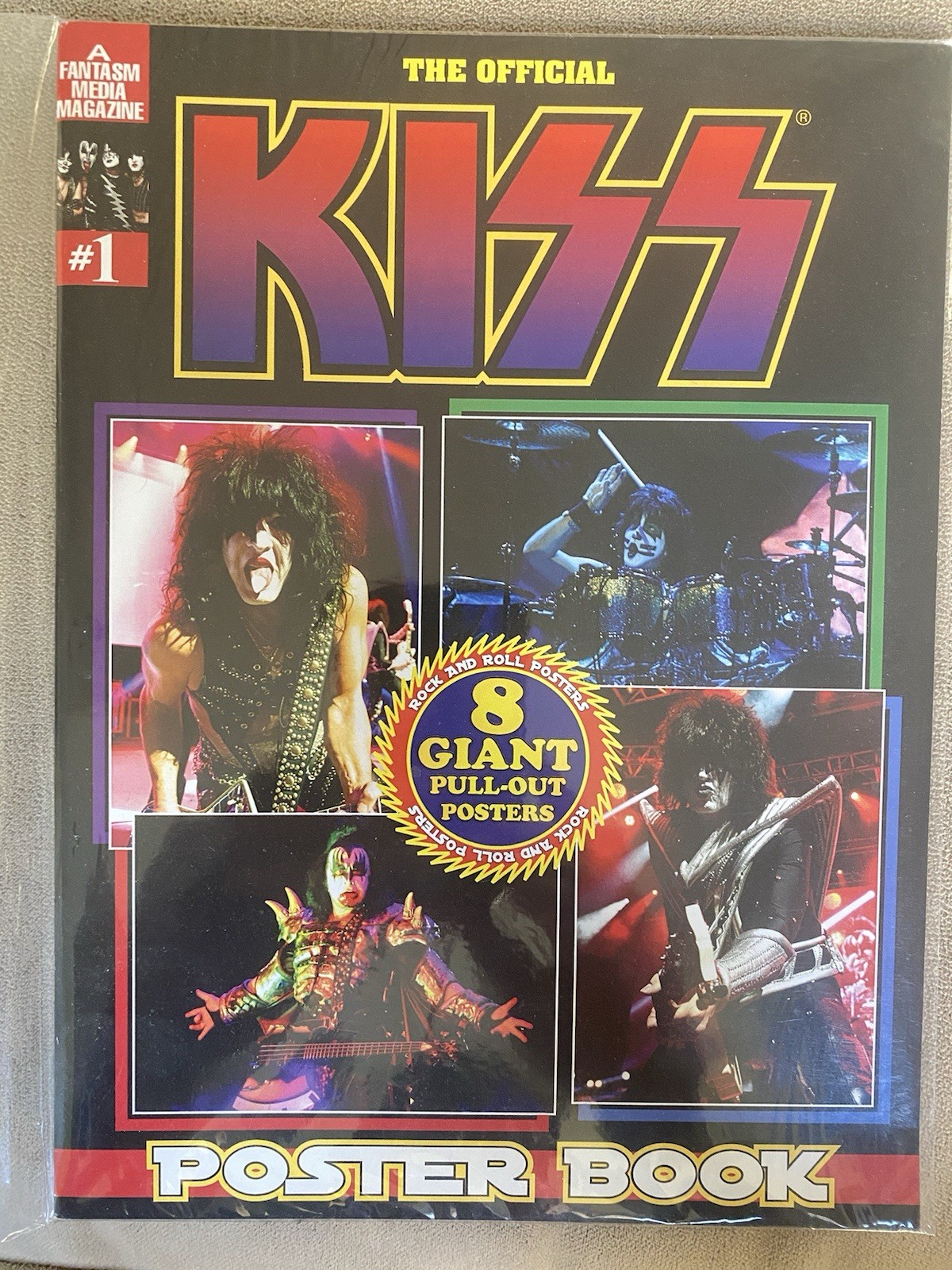 KISS Official Poster Book #1 VERY RARE 2017 Gene Simmons Paul Stanley ...