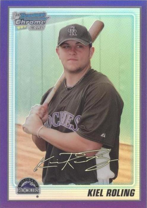 2010 Bowman Chrome - Prospects Kiel Roling #BCP63 Purple Refractor /999 ...