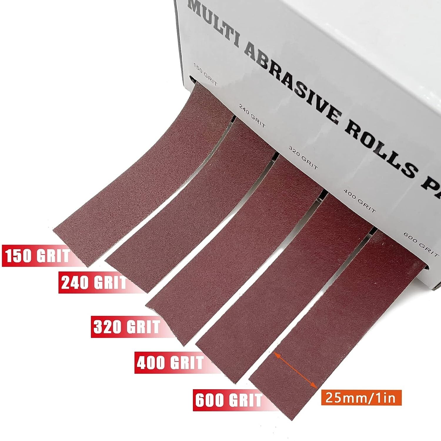 Emery Cloth Sandpaper Roll Aluminum Oxide Coarse To Fine Grit Grinding ...