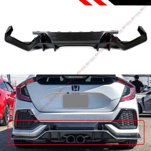 FOR 2017-21 HONDA CIVIC FK7 5D HATCHBACK SPORT TYPE-R STYLE REAR BUMPER ...