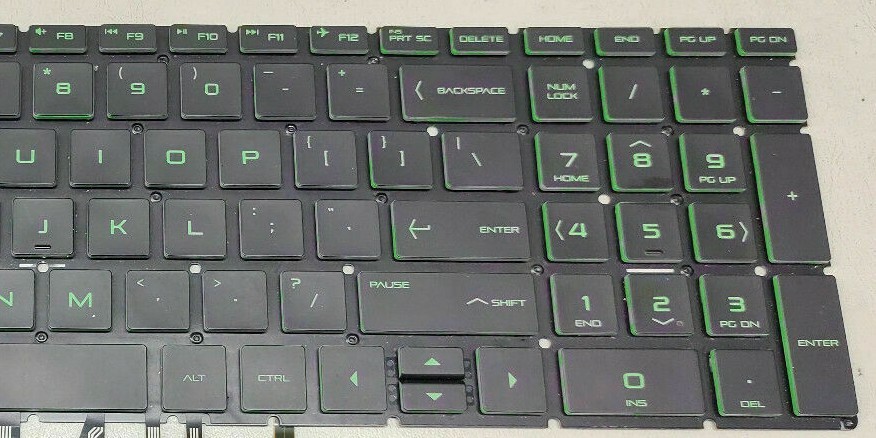 HP Pavilion Gaming BACKLIT LAPTOP KEYBOARD REPLACEMENT KEYS KEYCAPS (15 ...