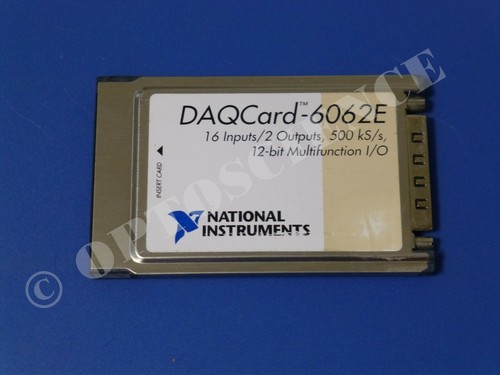 National Instruments DAQCard-6062E NI DAQ Card PCMCIA Analog Input ...