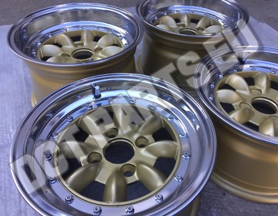 ️ 4x CLASSIC SMOOR WHEELS 4x100 7+8x13 BMW E21 2002 turbo VW GOLF RABIT ...