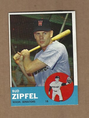 1963 TOPPS BUD ZIPFEL # 69 NEAR MINT / MINT | eBay