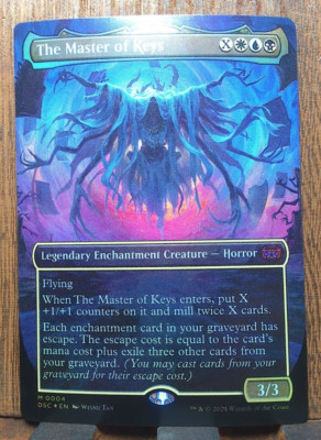 MTG🎇 The Master of Keys (Borderless FOIL) Commander: Duskmourn: House ...