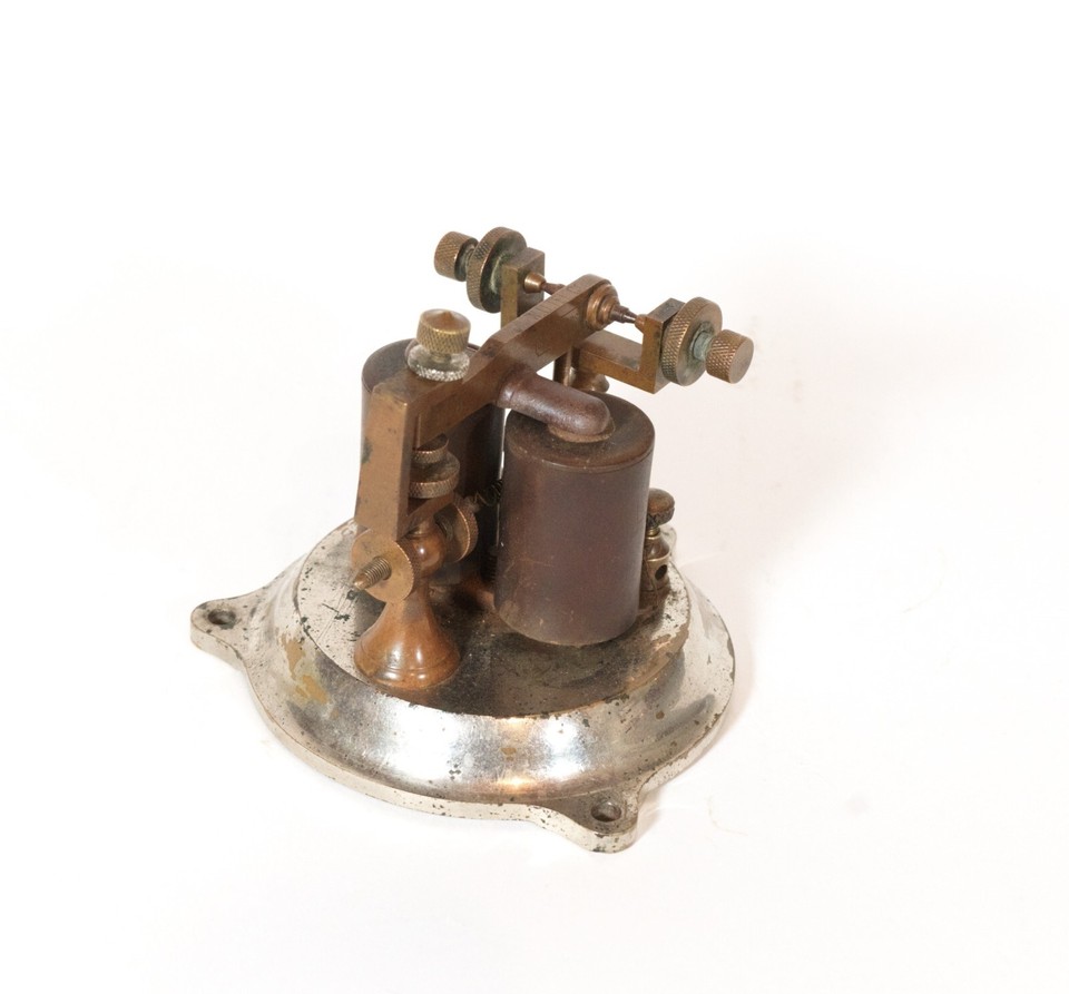 1860's Phelps Telegraph Sounder * Round Base * Western Union * American ...