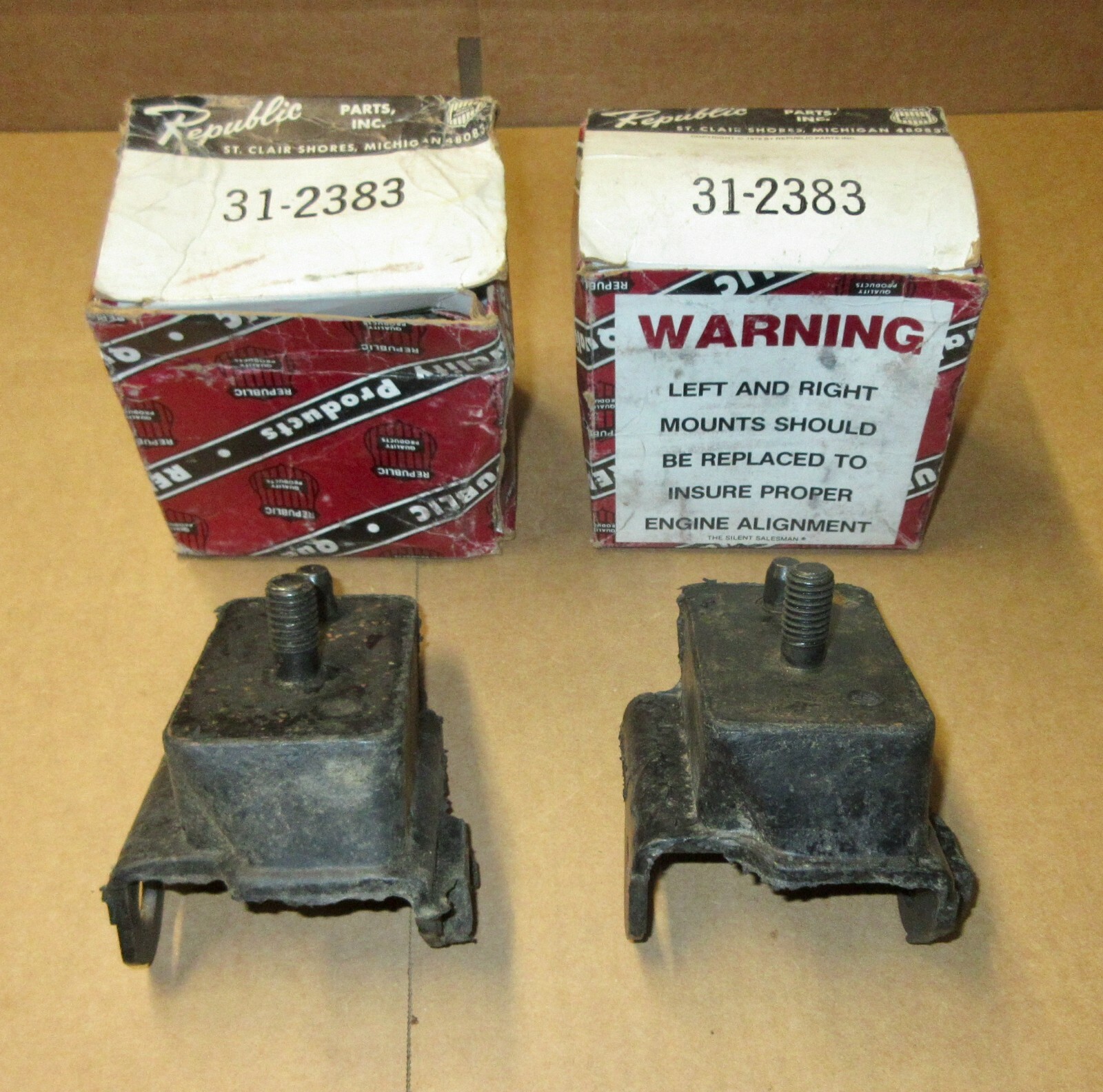 New pair USA made motor mounts 1973 1974 Cuda-Challenger 318-340-360 ...