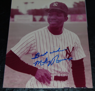 NY Yankees All Star Mickey Rivers Autographed photo | eBay