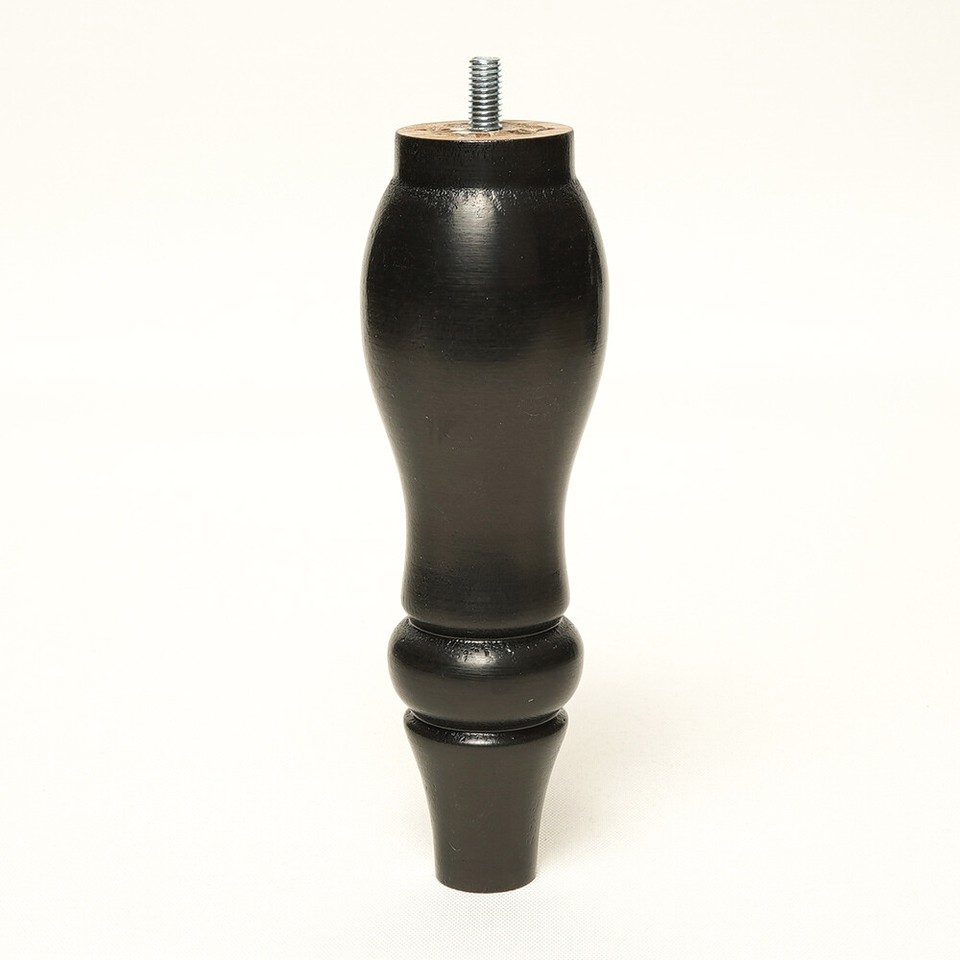 4x Wooden Furniture Bun Legs Feet For Stools Sofa Bed Beech M8 M10 ...