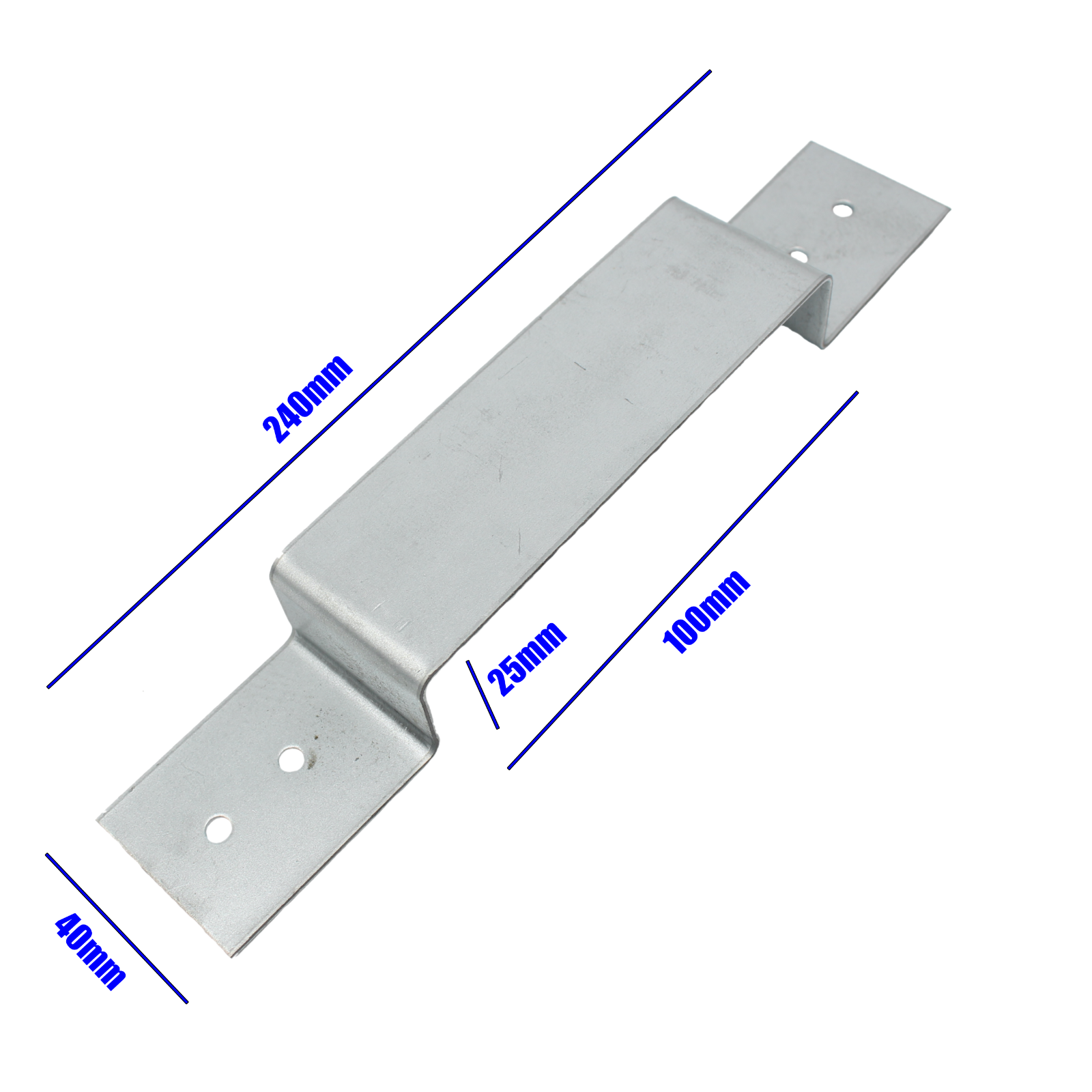 Fence Panel Security Bracket Post Anti-Theft Rattle Galvanised suit 4in ...