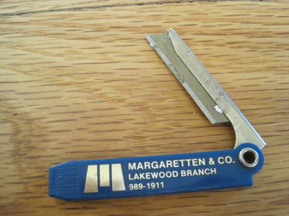 Razor Blade Go for the Gold Margaretten & Co Lakewood Branch 2 1/2 ...