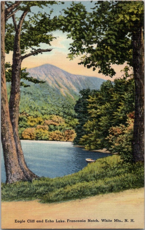 Eagle Cliff and Echo Lake, Franconia Notch Vintage Postcard Wpc10 | eBay
