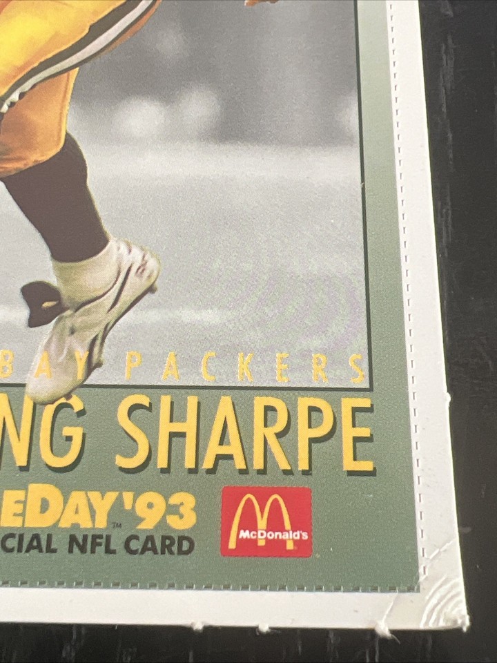 1993 NFL GameDay McDonald's Uncut Sheet Barry Sanders Deion Elway ...