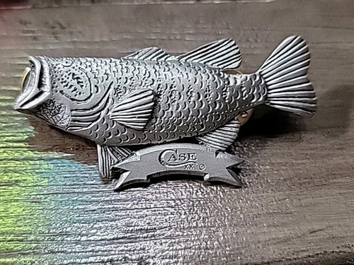 Case XX Large Mouth Bass Hat Pin Brooch Lapel Haptin Pewter Hunting | eBay