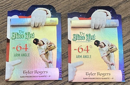 Two 2025 Topps Holiday #MNL-22 Tyler Rogers Making The Nice List Giants ...