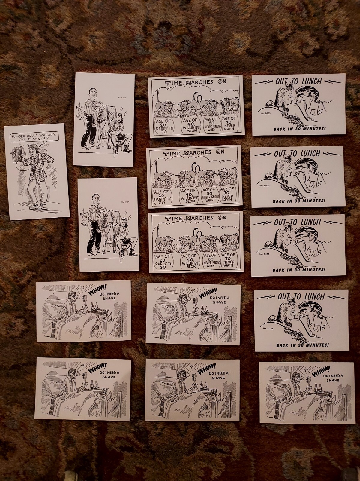 VINTAGE RISQUÉ CARTOON HUMOR POSTCARD NEW OLD STOCK LOT of 20 | eBay