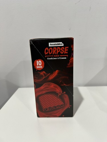 * New Box Of MrBeast Feastables Corpse Bar Cookies & Cream Chocolate ...