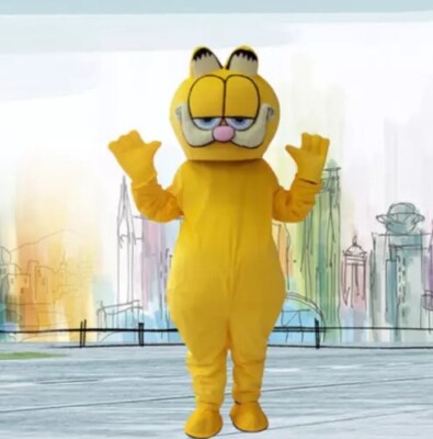 Cartoon Garfield Mascot Costume Adult Character Suit | eBay Australia