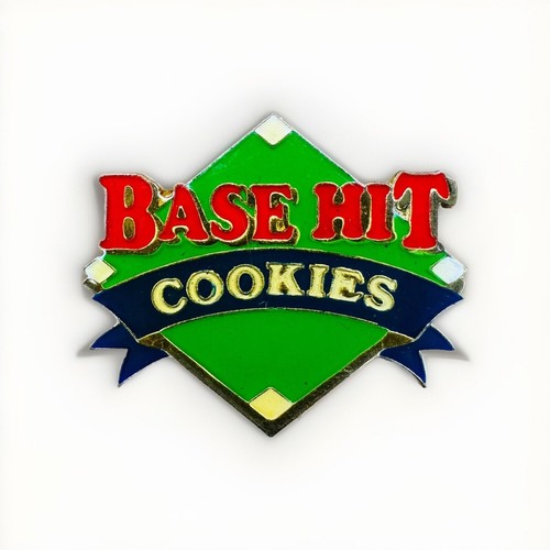 Base Hit Cookies Enamel Lapel Pin Baseball Diamond S | eBay