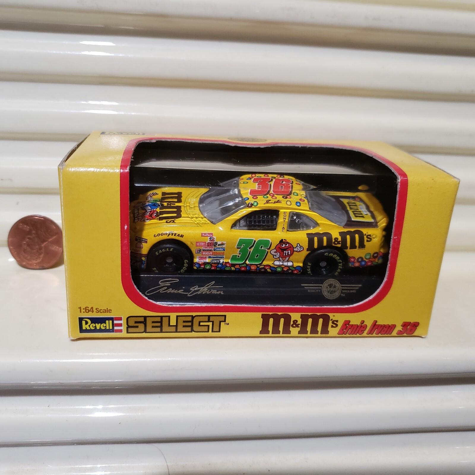 REVELL 1/64 #36 ERNIE IRVAN M&Ms 1998 SELECT Pontiac Grand Prix Nu in C9 Box | eBay