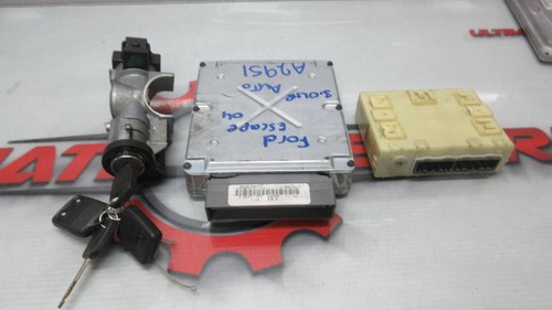 FORD ESCAPE ECU ENGINE ECU, 3.0, V6, AJ, SEC SET (ECU/IMM/READER/KEY ...