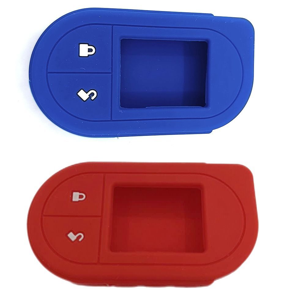2 Pcs Red/Blue Car Key Fob Cover Silicone Remote Cover Case Viper | eBay