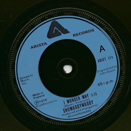 Showaddywaddy - I Wonder Why - Ever Lovin' (7inch, 45rpm, SC) - Singles ...