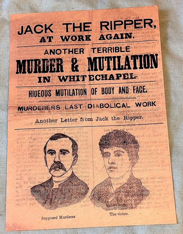 Jack the Ripper Old Booklet Mystery White Chapel Shocking Sad ...