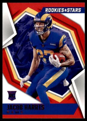 2021 PANINI ROOKIES & STARS JACOB HARRIS ROOKIE LOS ANGELES RAMS #138 ...