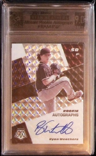 2021 Panini Mosaic Rookie Autographs Ryan Weathers Auto San Diego ...