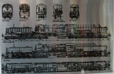 NSWGR AD60 GARRATT STEAM LOCOMOTIVE ALUMINIUM DRAWING with OPTIONS ...