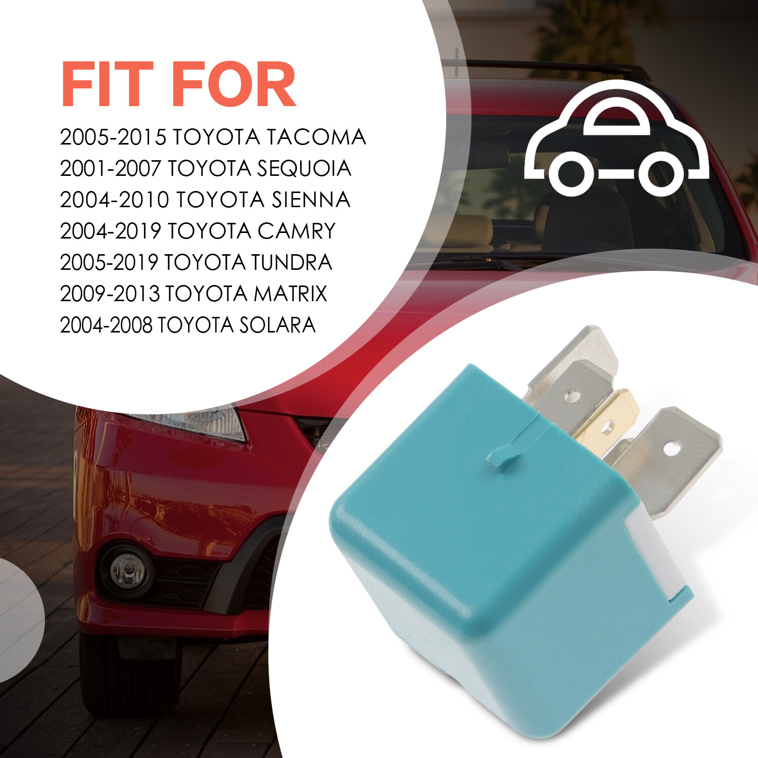 Rear Window Defroster Defogger Relay for 2005-2019 Toyota Tundra Camry ...