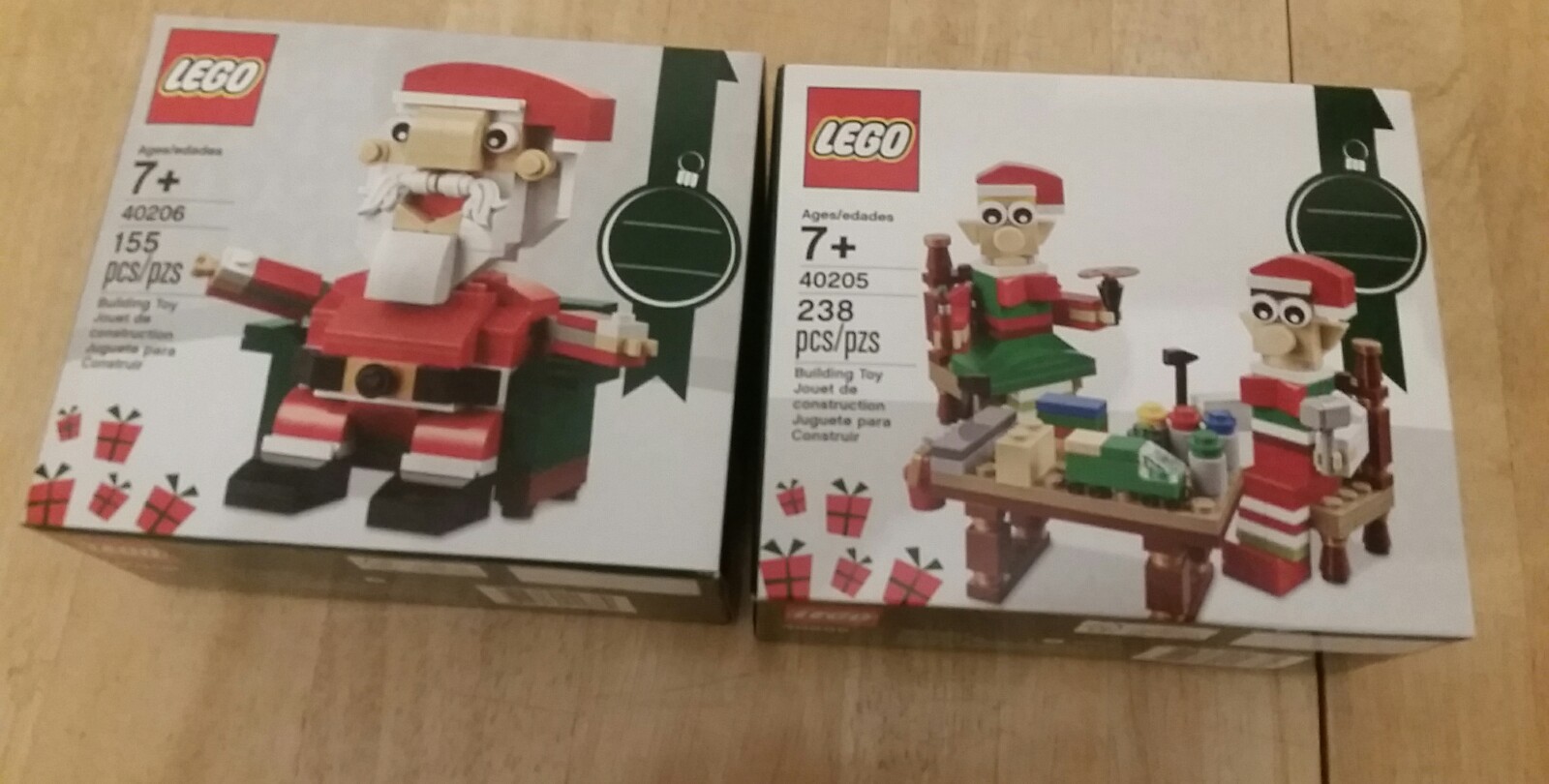 LEGO 40205 & 40206 - Little Elf Helpers & Santa ***NEW and SEALED*** 2 ...