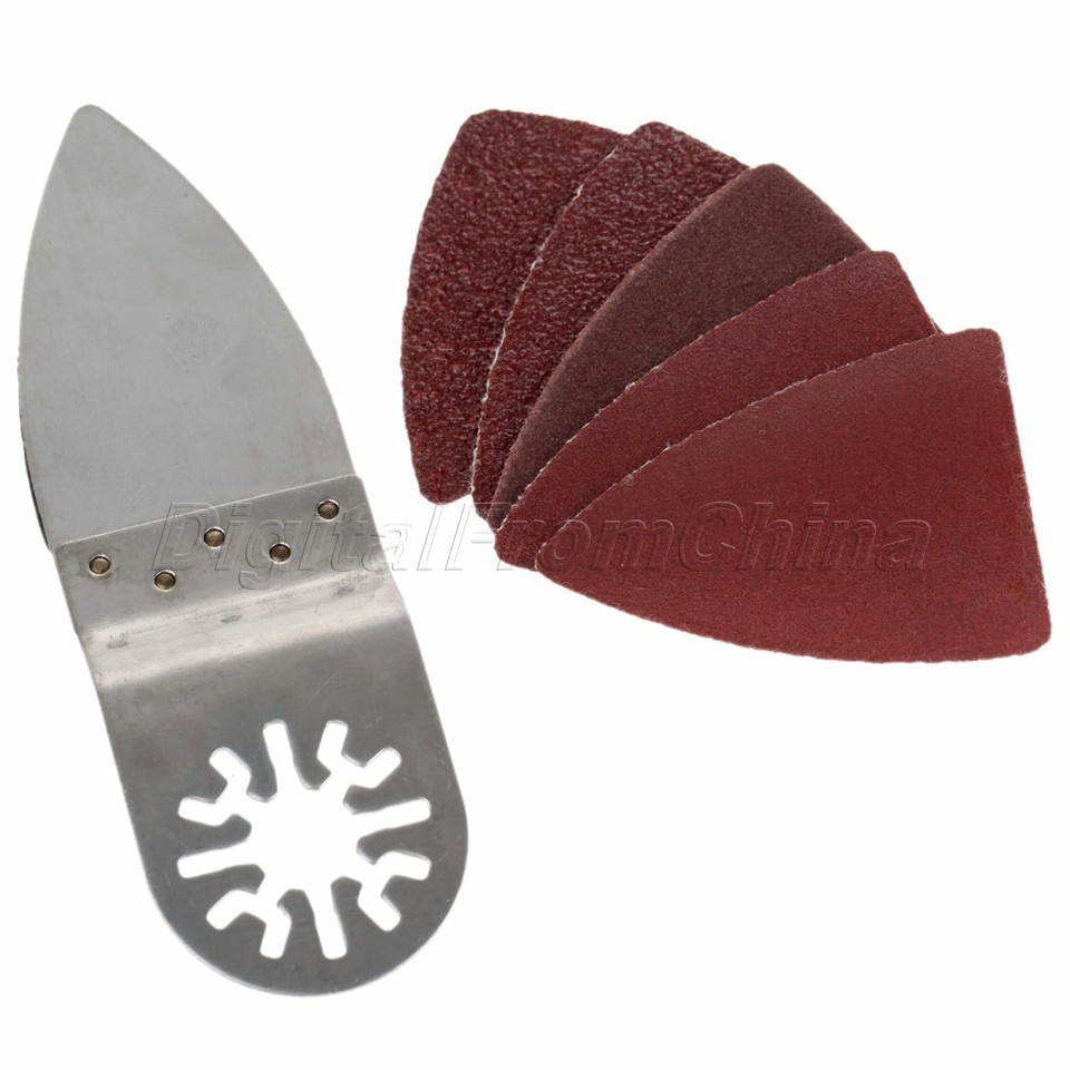 60-240# Oscillating Multi-Tool Sanding Paper Set 25pcs with Finger ...