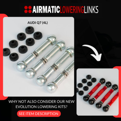 AUDI Q7 LOWERING LINKS KIT (4L) (PREMIUM FULLY ADJUSTABLE LINKS) MODULE ...