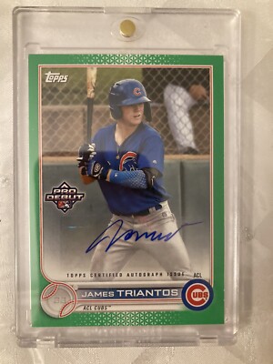 2022 Topps James Triantos Pro Debut Autograph /99 | eBay