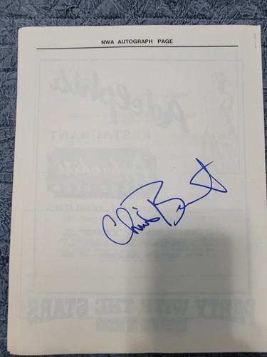 Chris Benoit autograph WWE/WCW/WWF/ECW | eBay