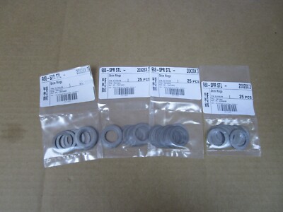 NEW LOT OF 100 McMASTER CARR SHIM RINGS 988-SPR STL-20X28X.3 | eBay